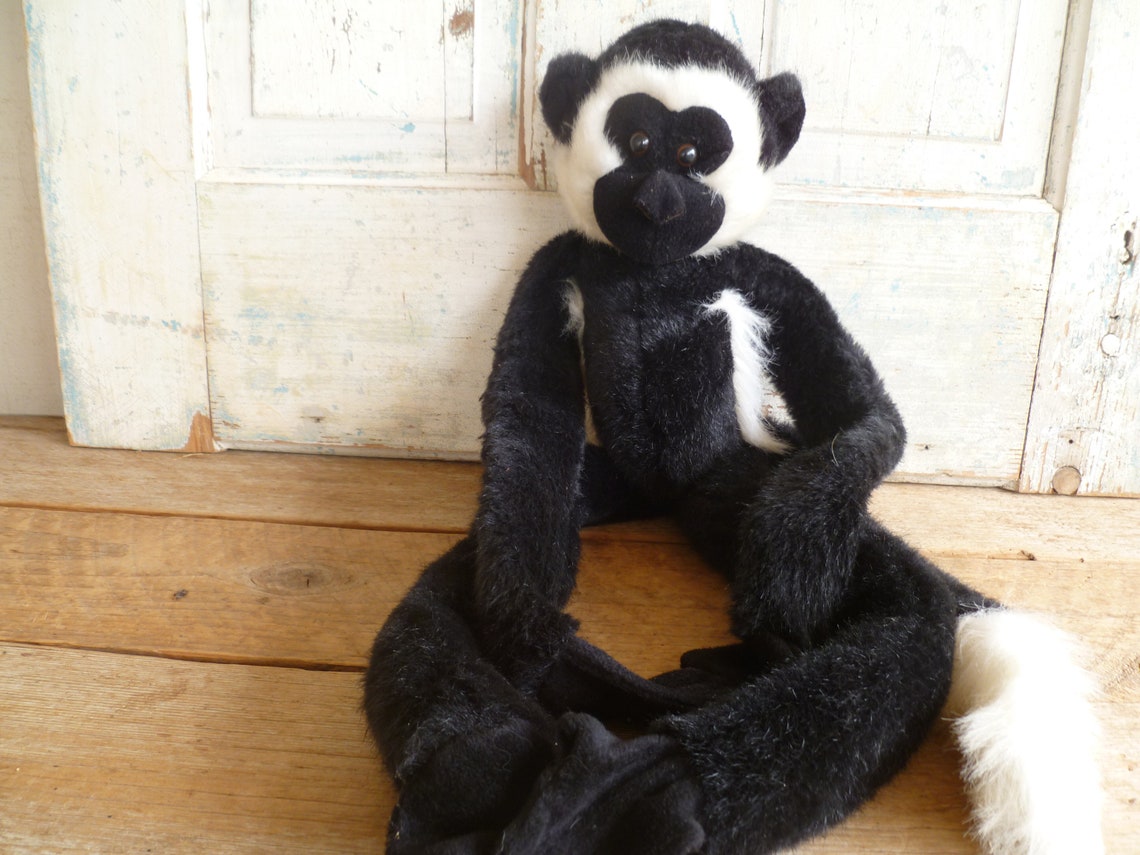 Vintage Plush Fuzzy Long Legged Monkey 17 - Etsy