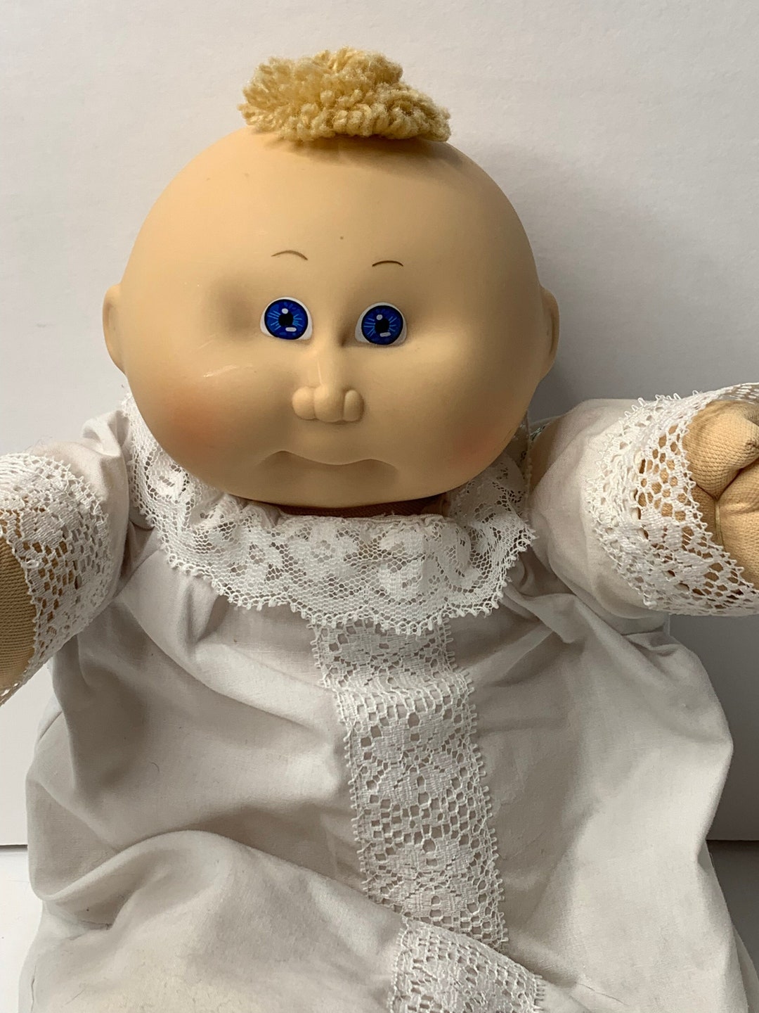 Cabbage Patch Kids Preemie Doll Blond Tuft of Hair Blue Eyes 15" Tall ...