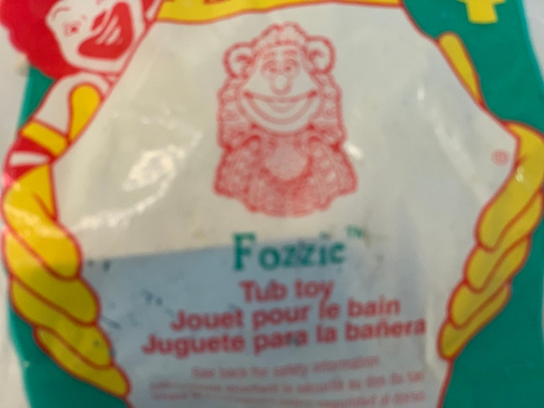 Sesame Street Fozzie Bear Muppets Treasure Island Tub Toy 3" Tall 1995 ...