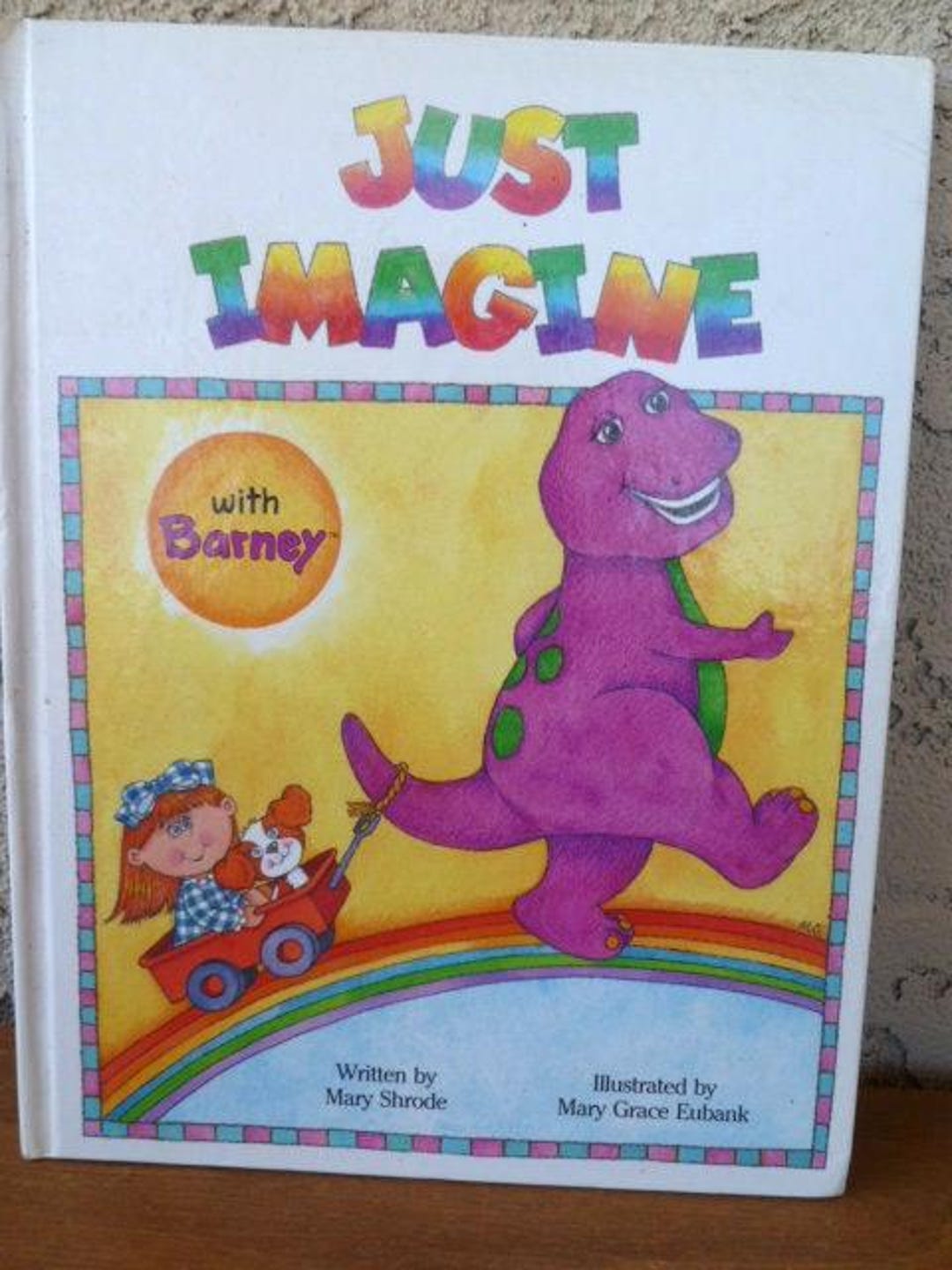 Barney Just Imagine Hardback Book 1992 - Etsy