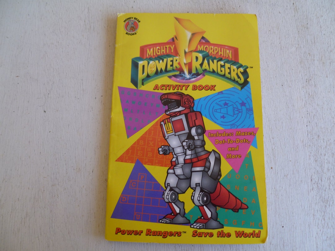 Mighty Morphin Power Rangers Activity Book 1994 - Etsy