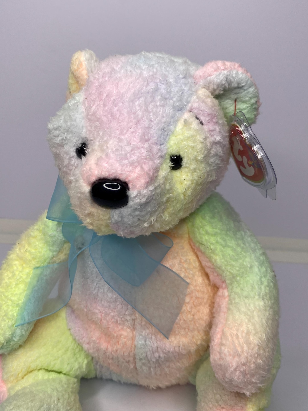 Ty Mellow the Bear Beanie Buddy Plush Rainbow Bear W/ Tags 14" Tall ...