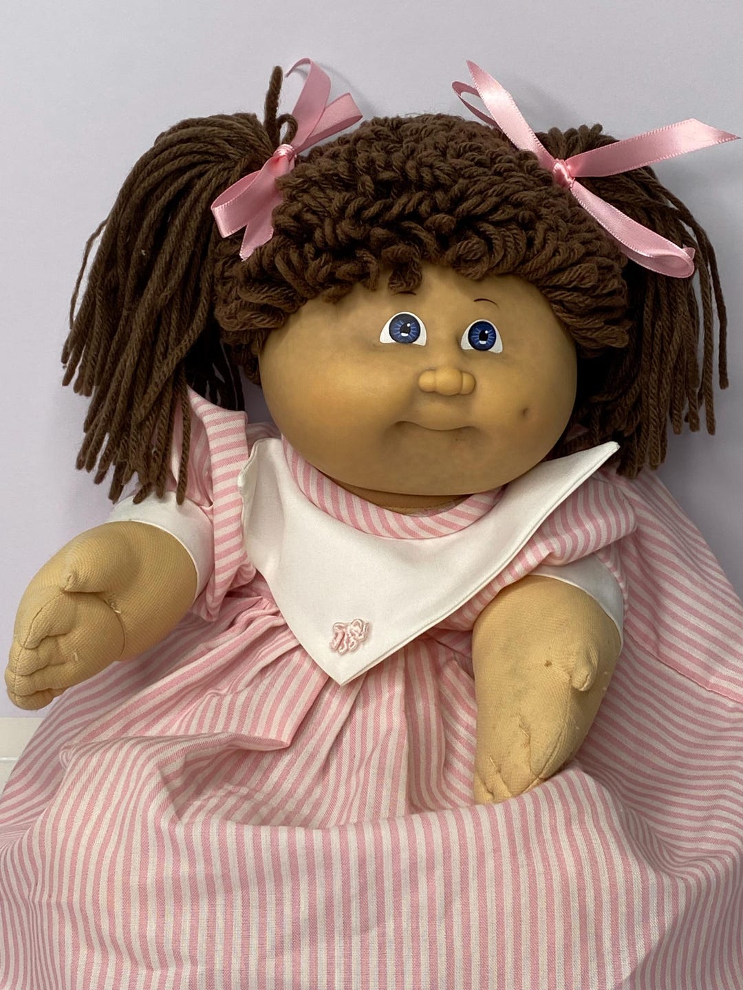 Cabbage Patch Doll Brown Hair Blue Eyes 17" Tall 1982 Stuffed Toy Doll *READ DESCRIPTION* POX - Etsy