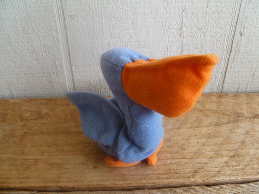 Ty Scoop the Pelican Teenie Beanie Babies Plush Pelican 6" Tall 1998 No ...