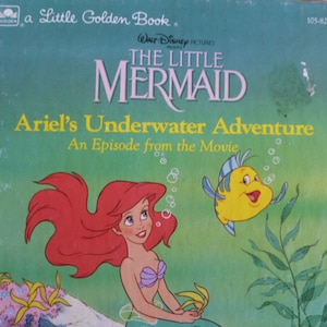 The Little Mermaid " Ariel's Underwater Adventrue" Little Golden Book ...