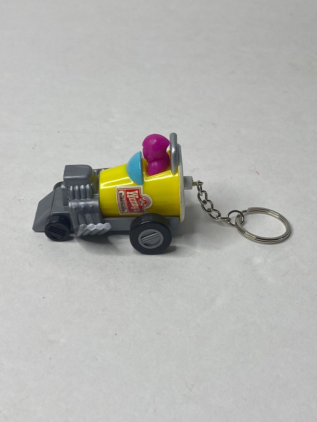 Wendy's on Wheels frosty Race Car Key Chain Fast Food Premium Approx 3 ...