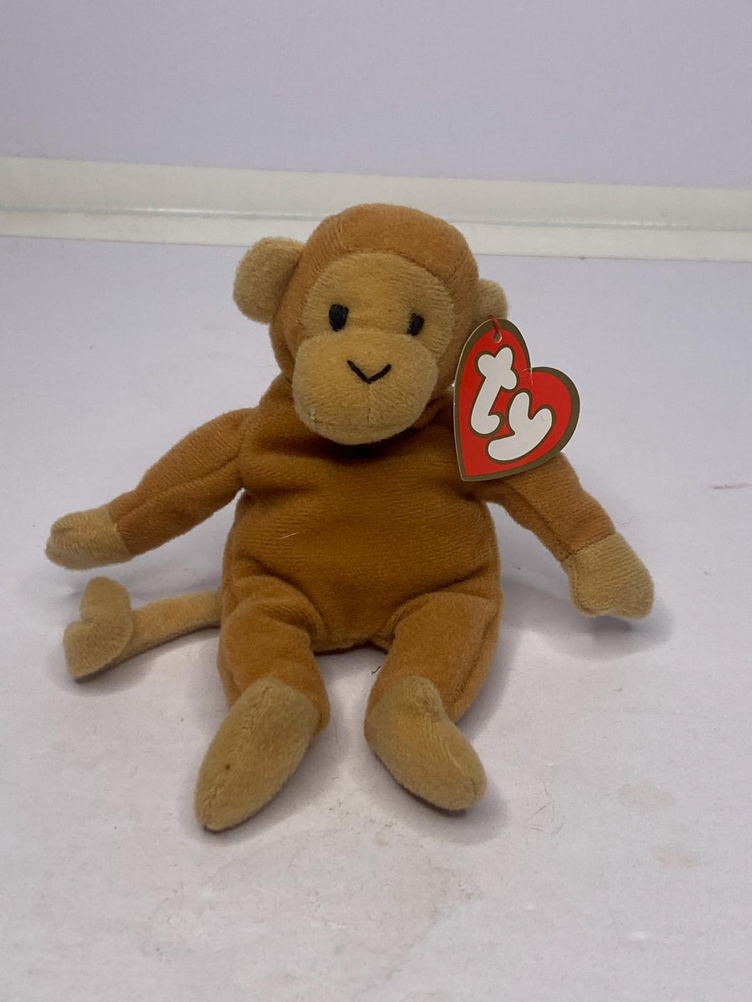 Rare Ty Bongo the Monkey Teenie Beanie Plush Monkey W/ Tags 5.5" Tall ...
