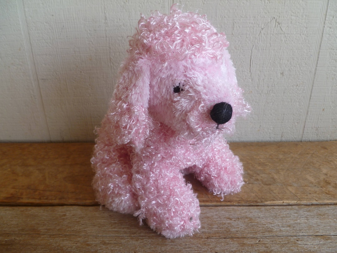 Ganz Webinz Plush Pink Poodle Dog 8 Tall Sitting Stuffed Animal Toy - Etsy