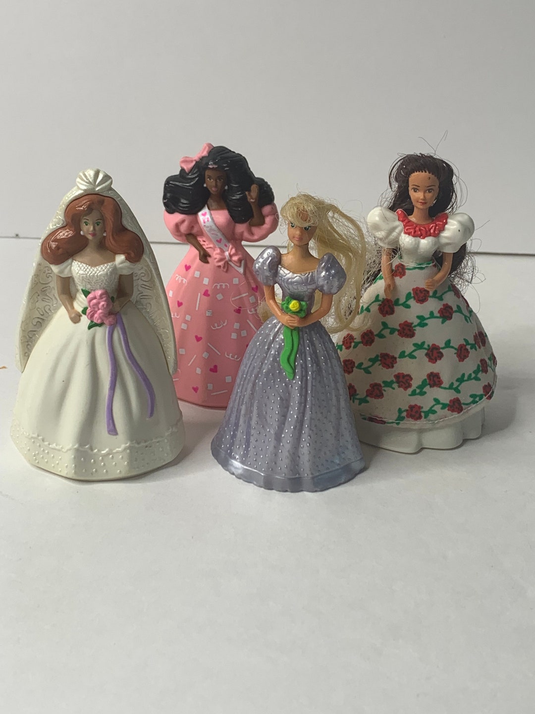 Barbie Cake Topper Set of 4 Mattel 4 Tall 1991 Mcdonalds Happy Meal Toy ...