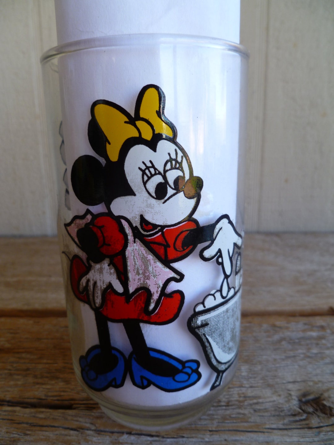 Minnie Mouse Mickey Mouse Club Glass Disney 5" Tall - Etsy