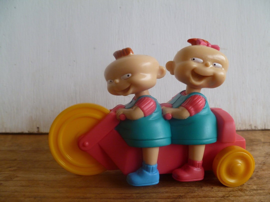 Adorable Rugrats Twins "phil and Lil" Riding Bike Toy Cake Topper 1998 ...