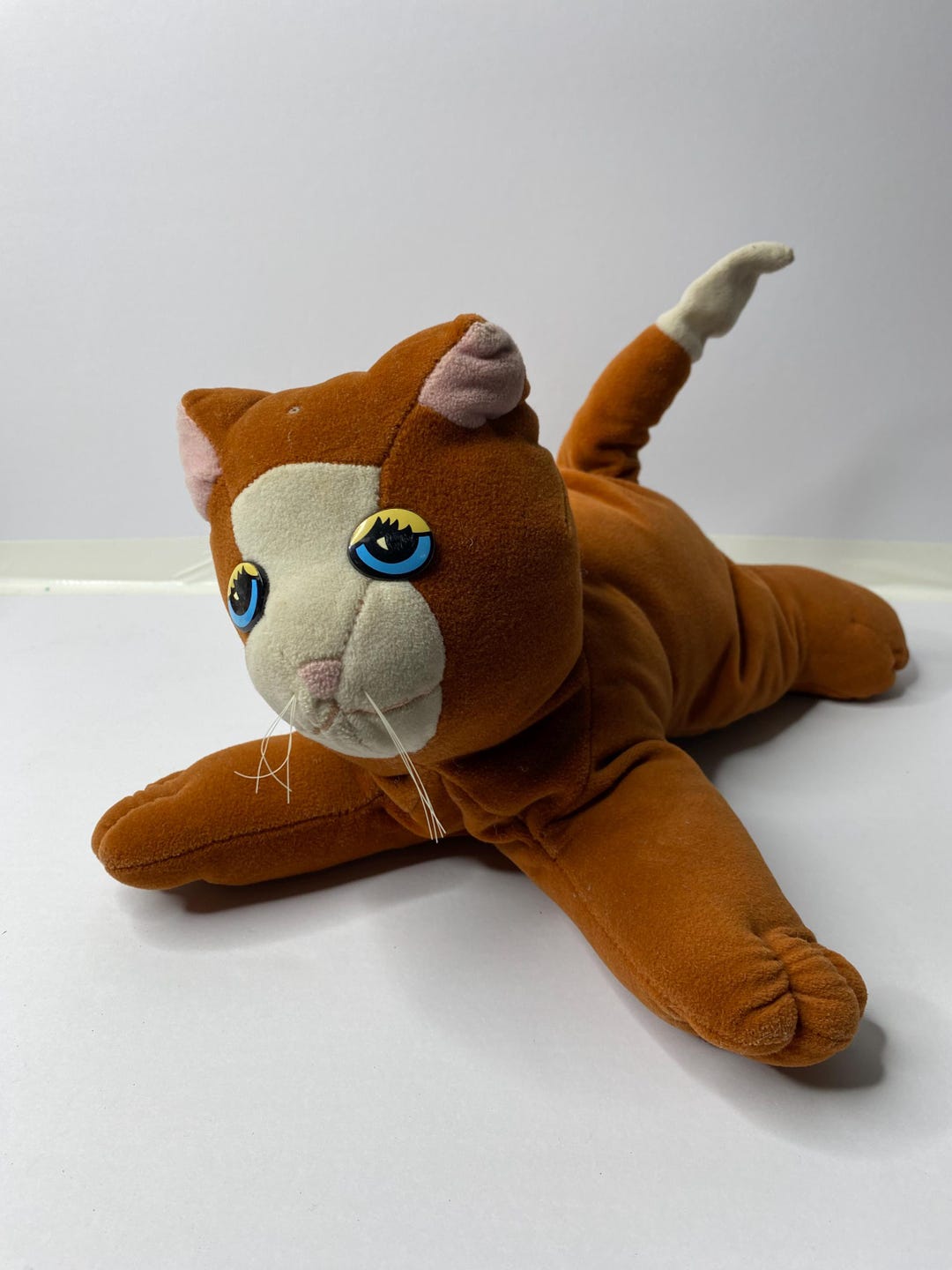 Tonka Pound Purries Plush Cat 14" Long 1985 Stuffed Animal Toy *READ ...