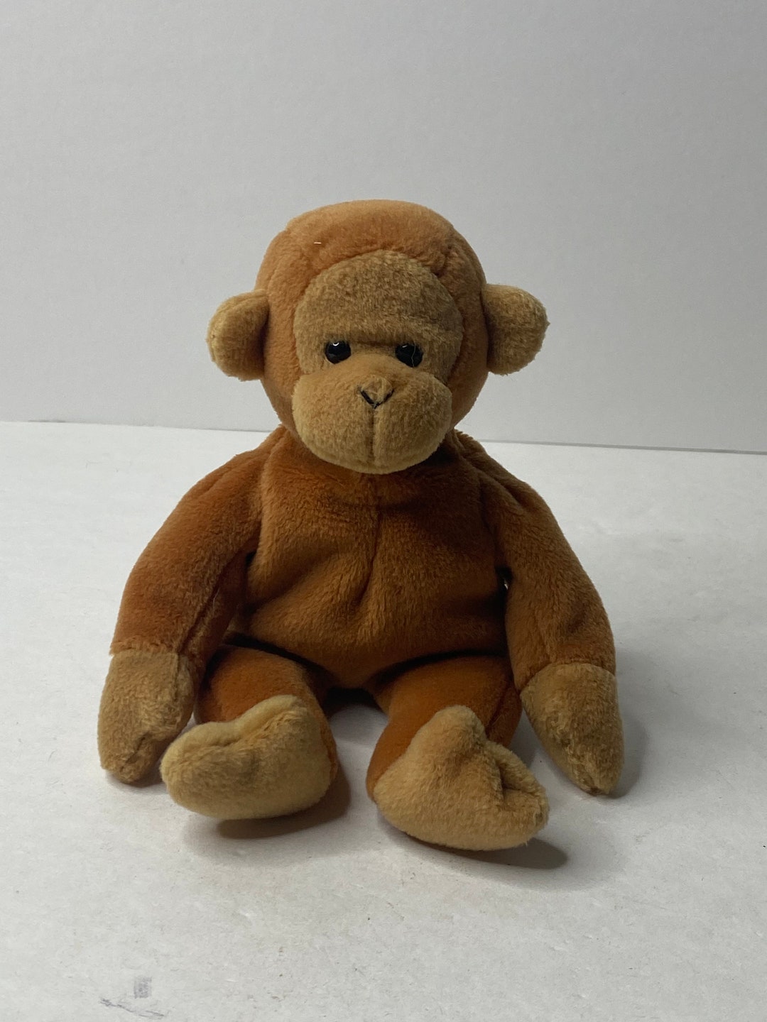 Ty Bongo the Monkey Beanie Babies Plush Monkey 6" Tall 1995 Stuffed ...