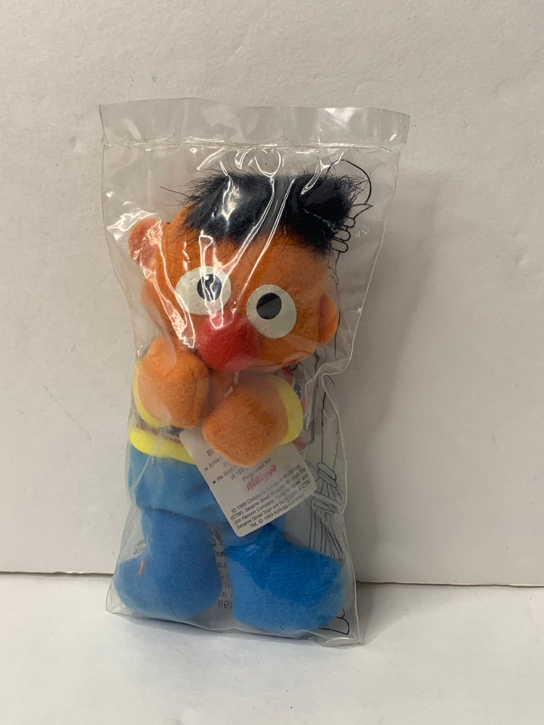 Sesame Street Mini Beans Ernie Mini Cloth Doll Kellogg's New in Package ...