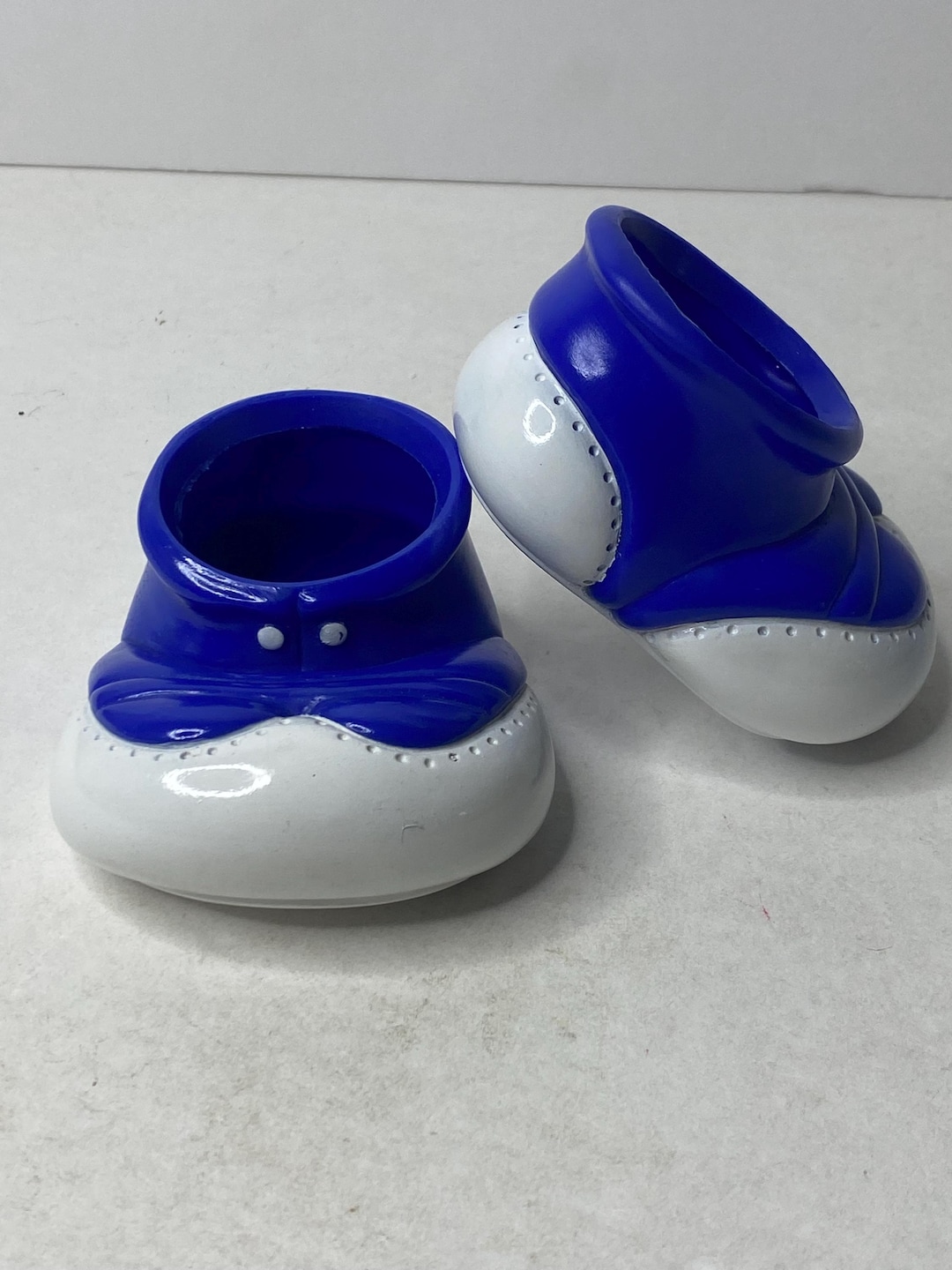 Cabbage Patch Kids Doll Blue and White Clown Shoes Squeaky 4" Long X 3. ...