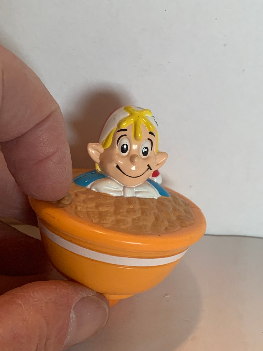 Rice Krispies Crackle Toy Top Snap! Crackle! Pop! 3" Tall 2003 Kellogg ...