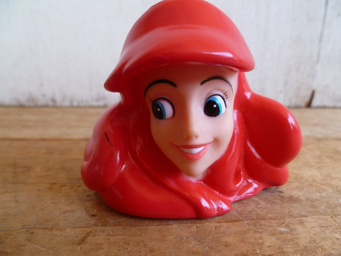 Disney Little Mermaid Ariel Head Figurine Cake Topper - Etsy