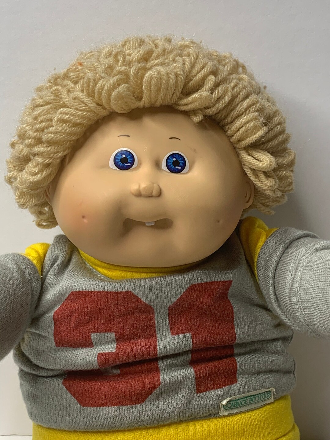 Cabbage Patch Kids Boy Doll Blond Blue Eyes 17 Tall 1982 Stuffed Toy ...