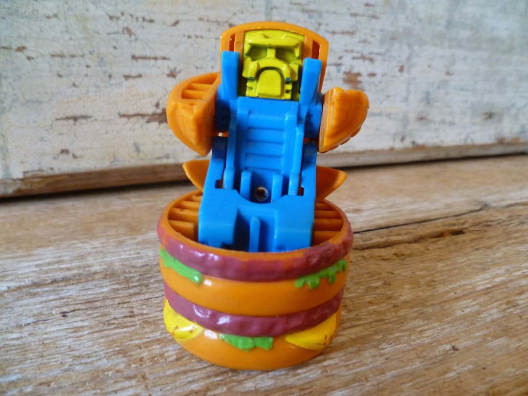 Mcdonalds Big Mac Transformer 2.5" Tall 1987 Happy Meal Toy - Etsy