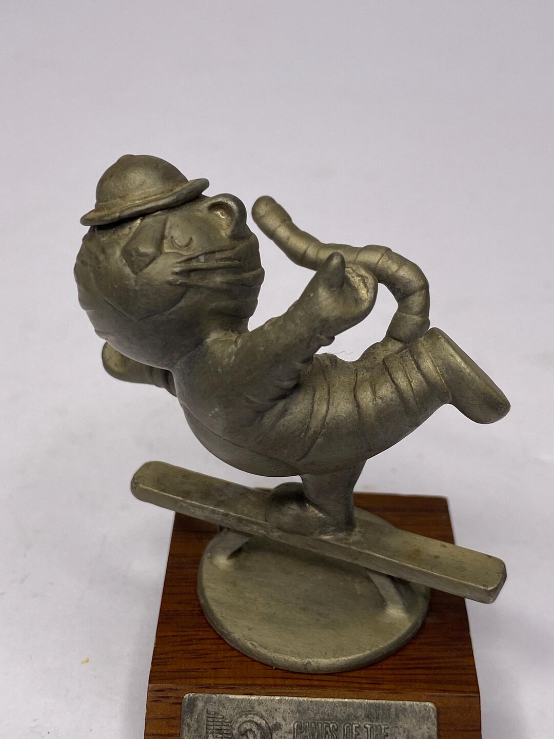 Seoul Korea Olympics Mascot Hodori Ice Skating 3.5" Tall 1988 Vintage ...
