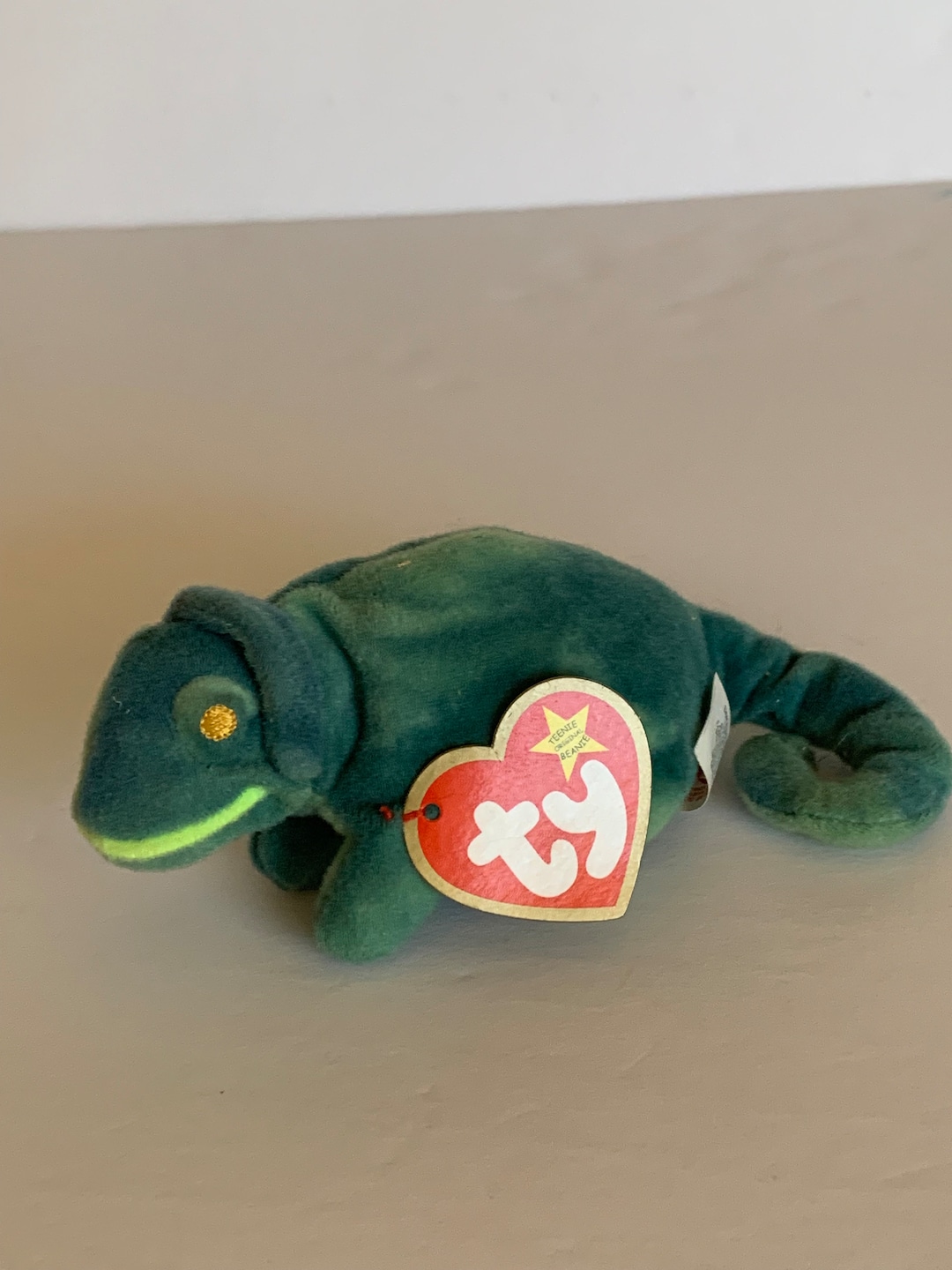 Ty Teenie Beanie Baby Plush Iguana iggy Mcdonalds W/ Tags 6 Long 1993 ...