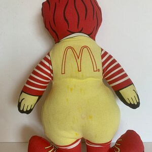 Ronald Mcdonald Cloth Doll 12" Tall 1980's Stuffed Toy Doll Spots - Etsy