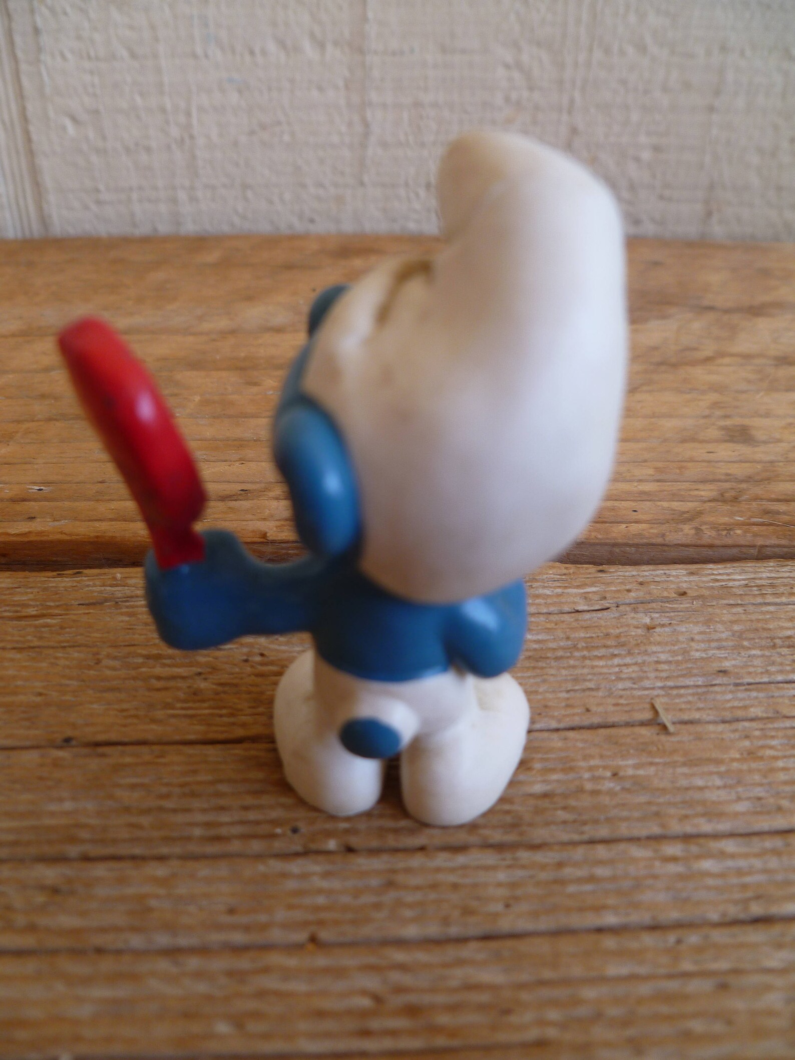Smurf With Mirror Figurine PVC Vintage 2" Tall 1972 - Etsy