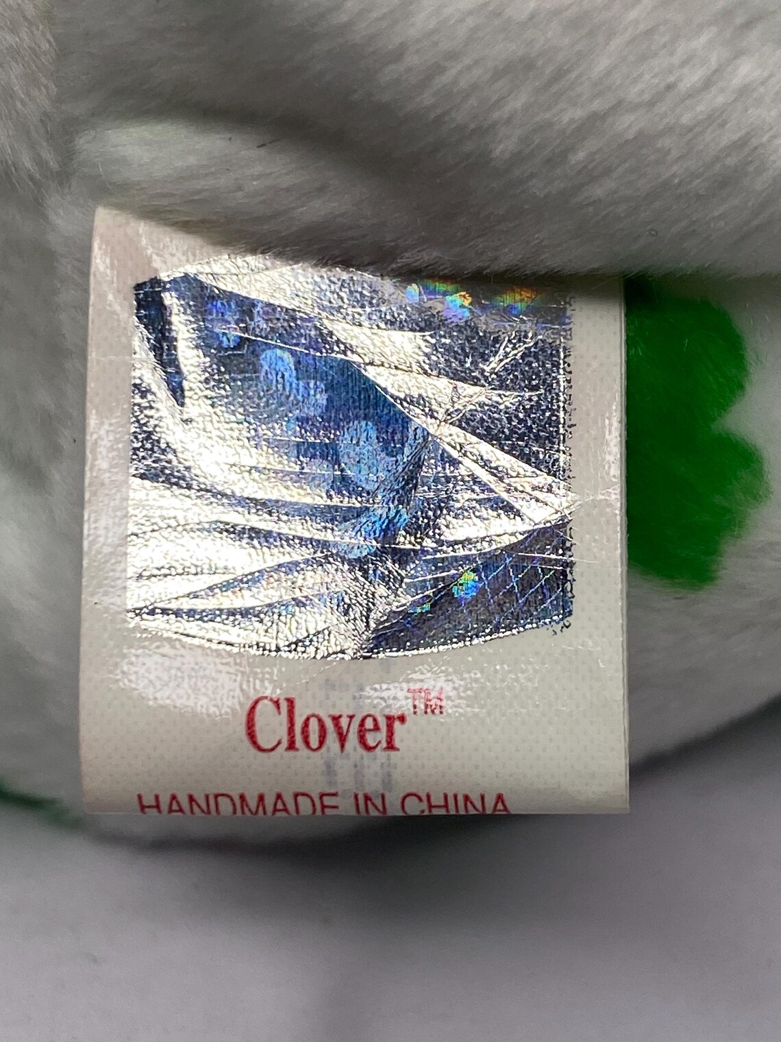 Ty Clover the Bear Beanie Baby Plush Green Teddy Bear W/ Tags 8.5" Tall ...