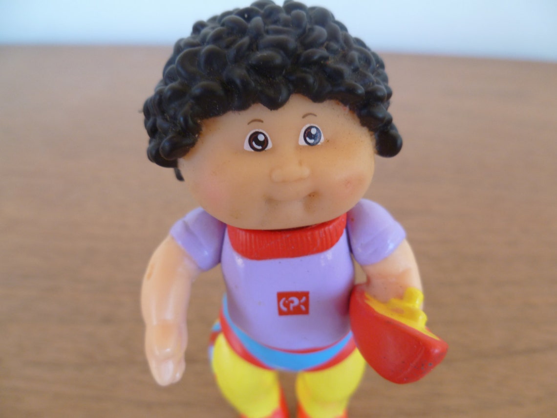 Cabbage Patch Kids Miniature Figurine Doll on Rollerskates - Etsy