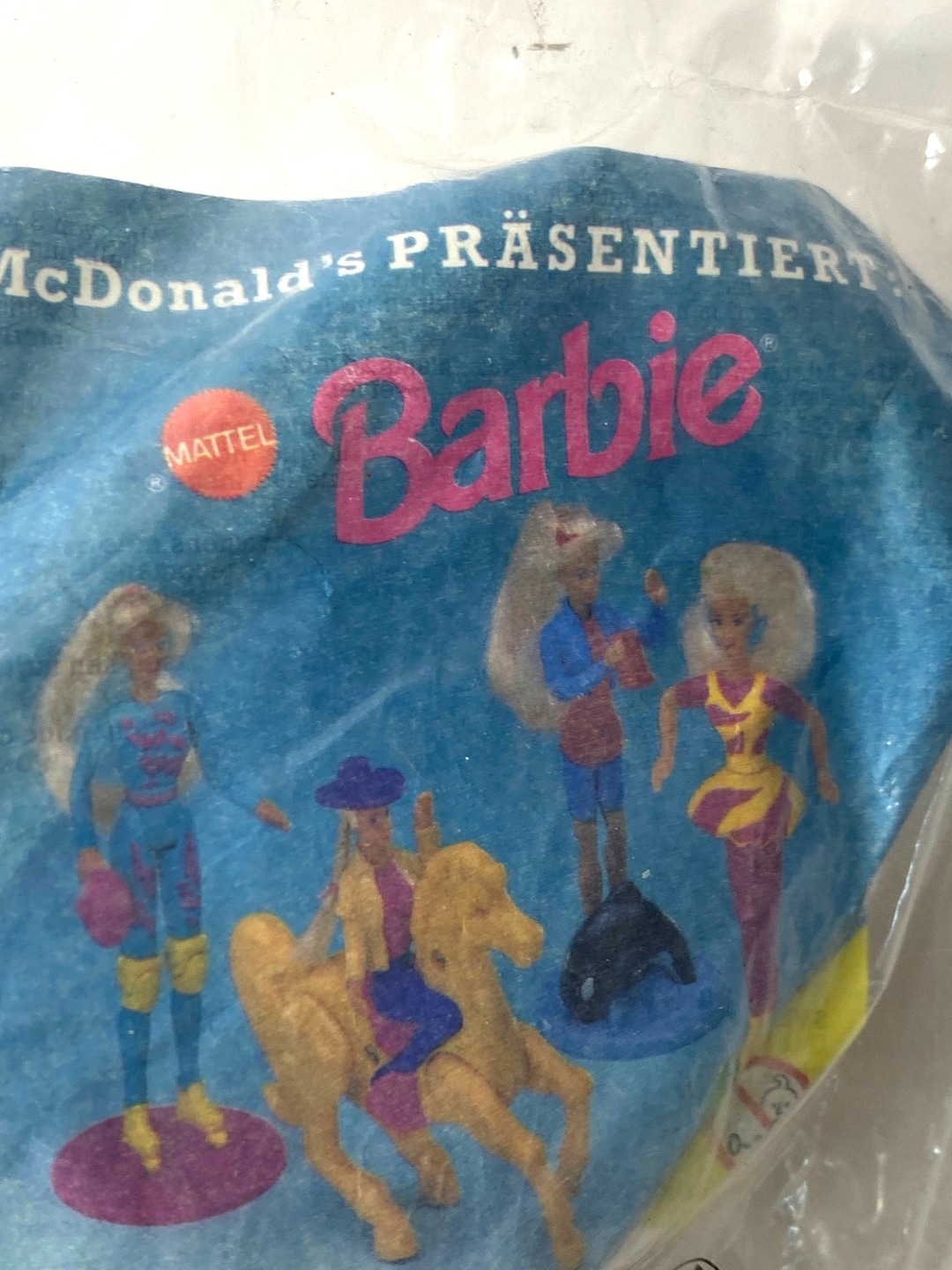 Mattel Barbie Riding Horse Cool Country 4" Tall 1994 Mcdonalds Happy ...