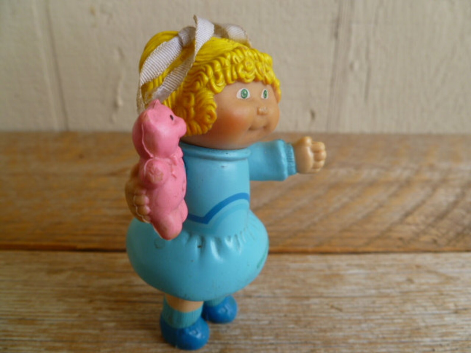 Cabbage Patch Kids Miniature Figurine Doll With Bear 1984 - Etsy