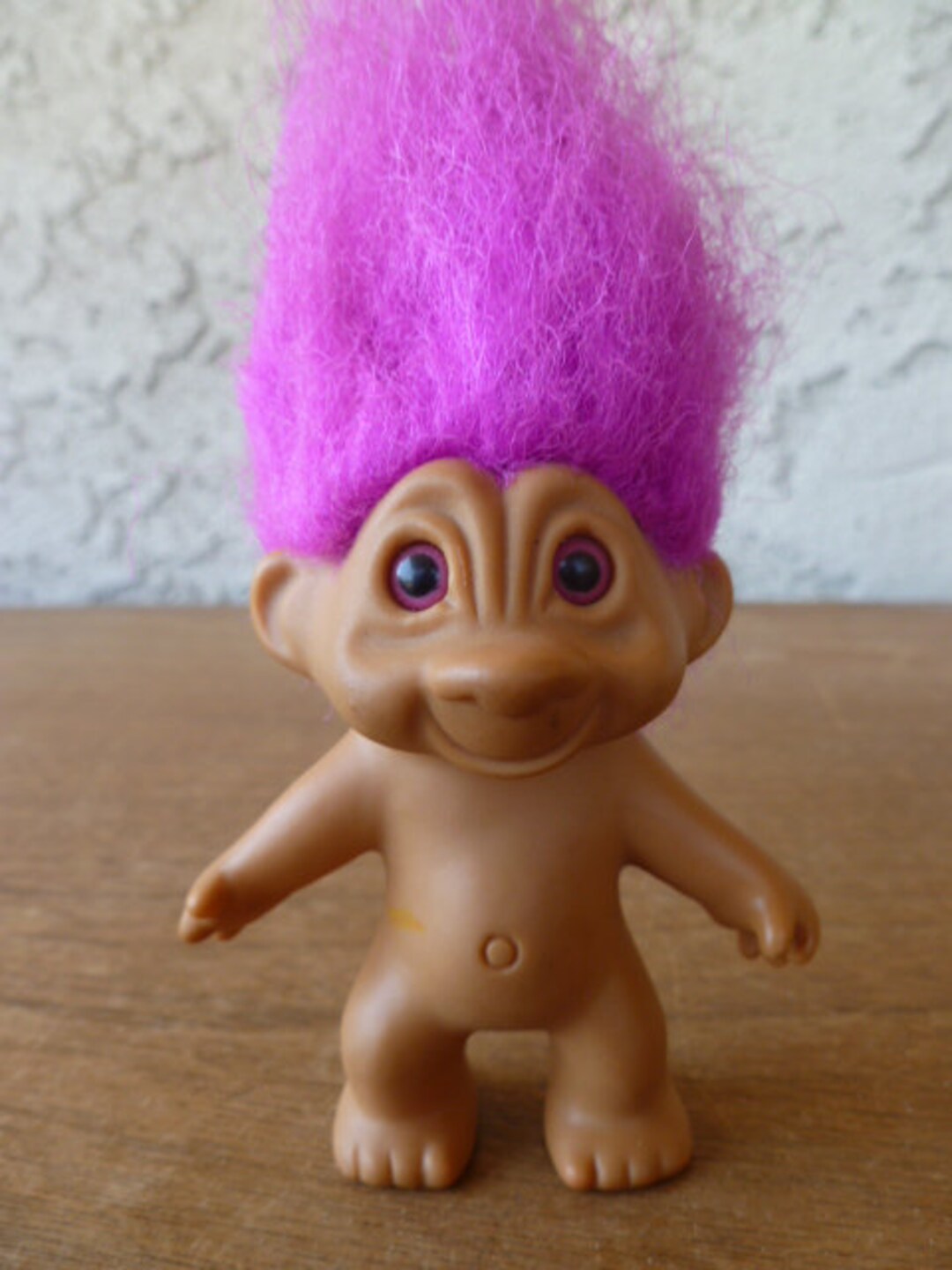 Adorable Troll Doll Vintage Cabello Rosa - Etsy España
