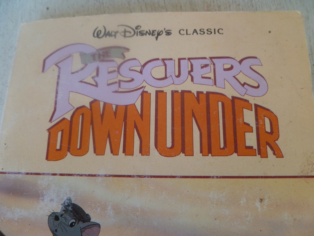 The Rescuers Down Under Disney Chapter Book 1990 Vintage - Etsy