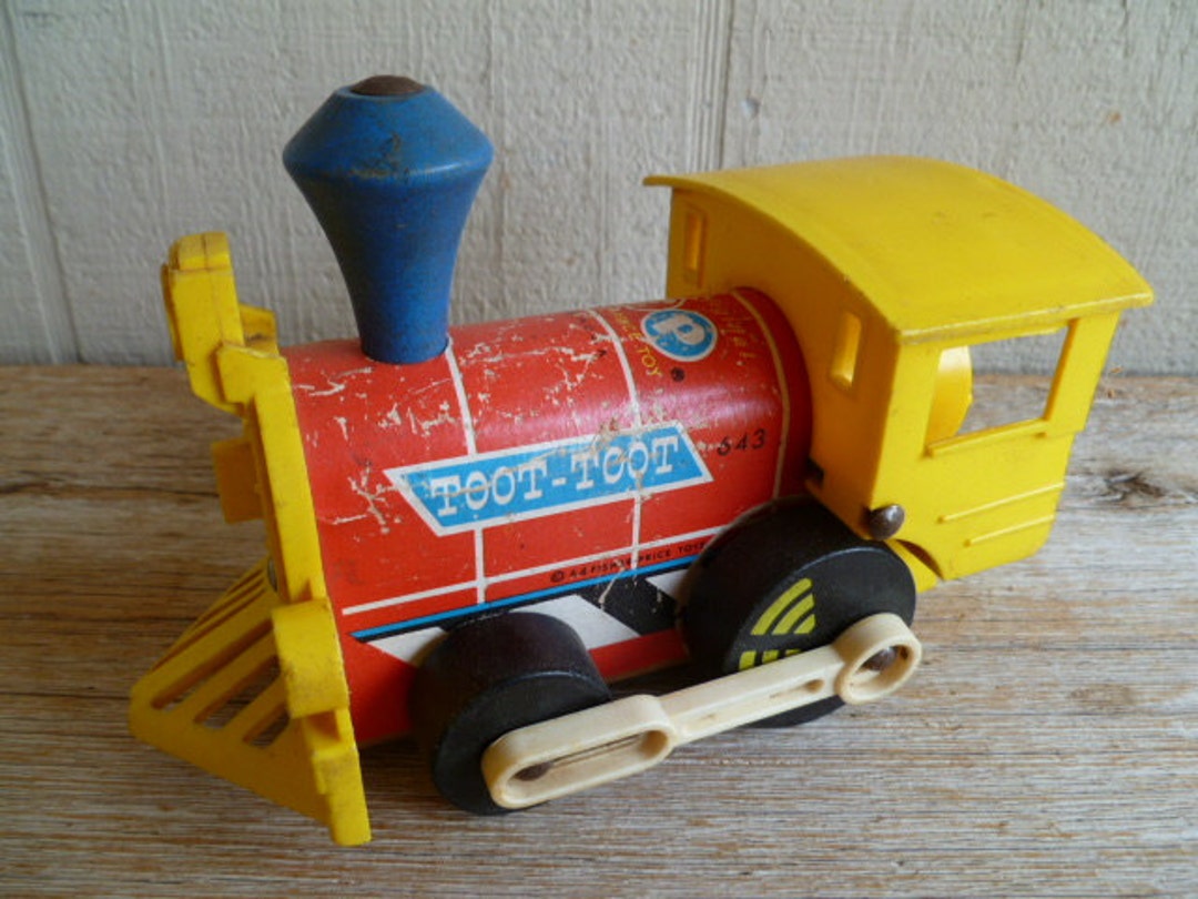 Fisher Price "toot Toot" Train Engine Approx 6" X 4" 1964 - Etsy
