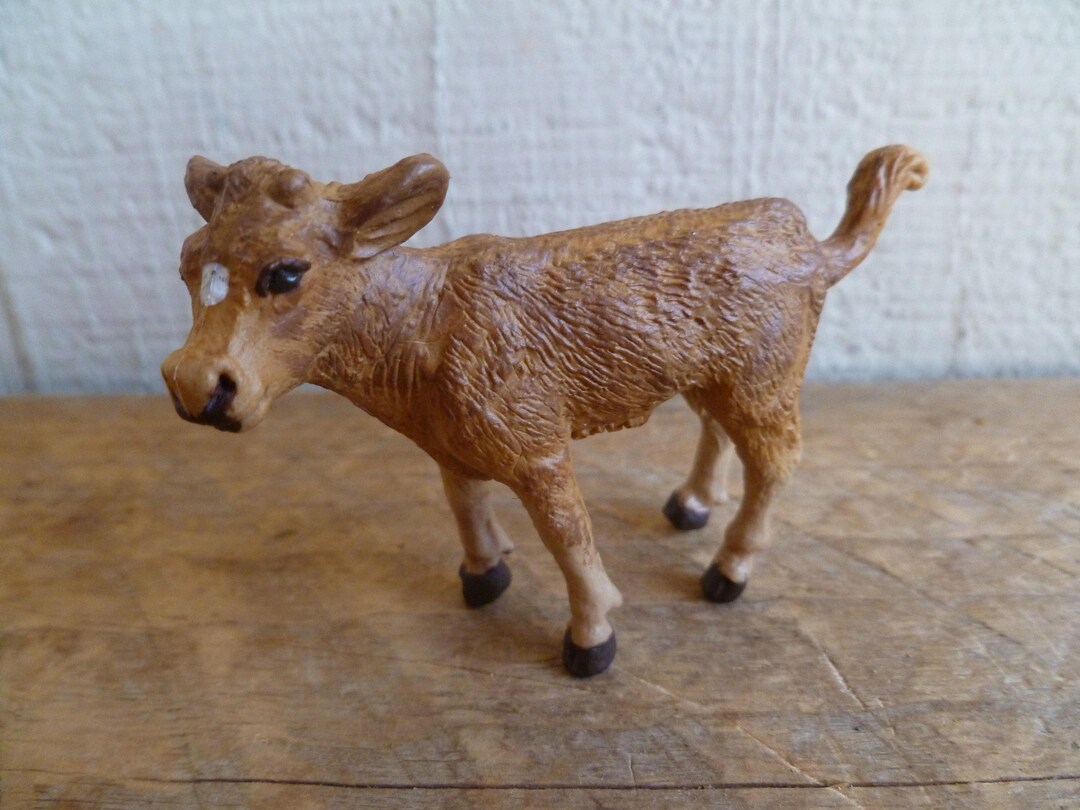 Miniature Calf Figurine Cake Topper 2" Tall 1995 - Etsy