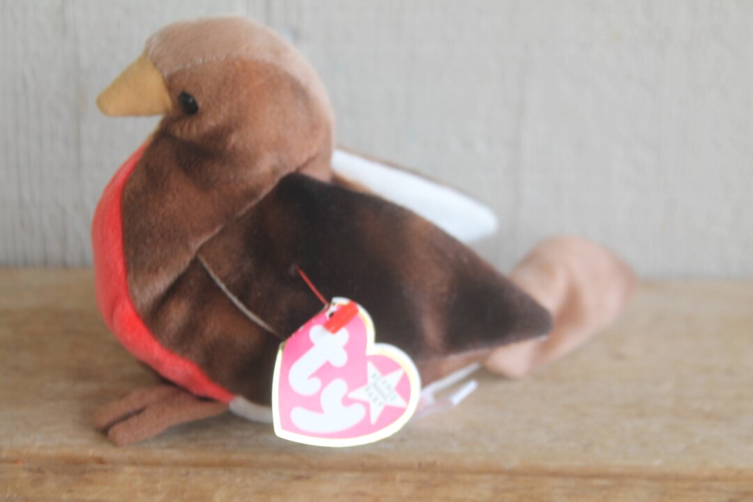 Ty Early the Robin Beanie Baby Red Robin Bird W/ Tags 8" Long 1998 ...