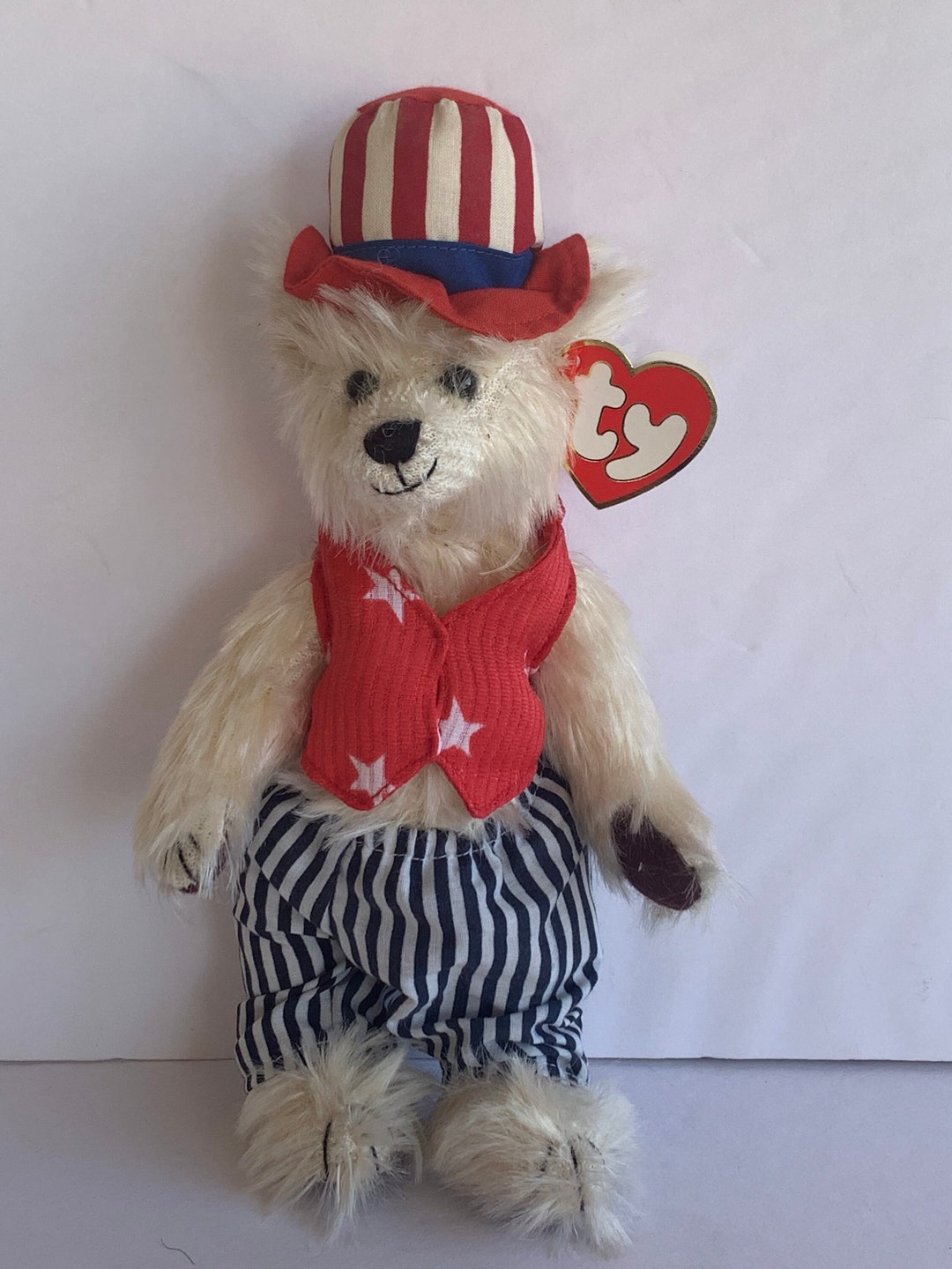 Ty Uncle Sam the Bear Attic Treasures Plush Bear "as American as Apple ...
