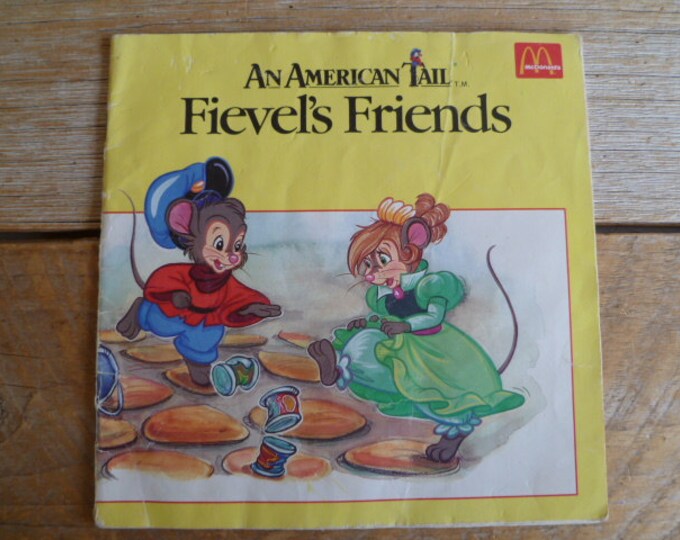 An American Tail Fievel's Friends Book Mcdonalds 1986 - Etsy
