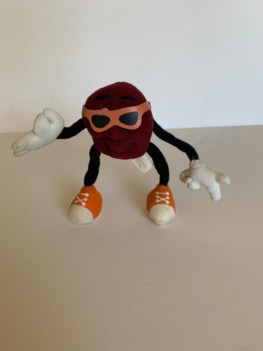 California Raisin Plush Poseable Arms and Legs Applause 5" Tall 1985 - Etsy