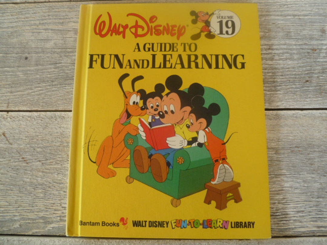 Disneys Fun to Learn Hardback Mickey Mouse Book Volume 19 - Etsy