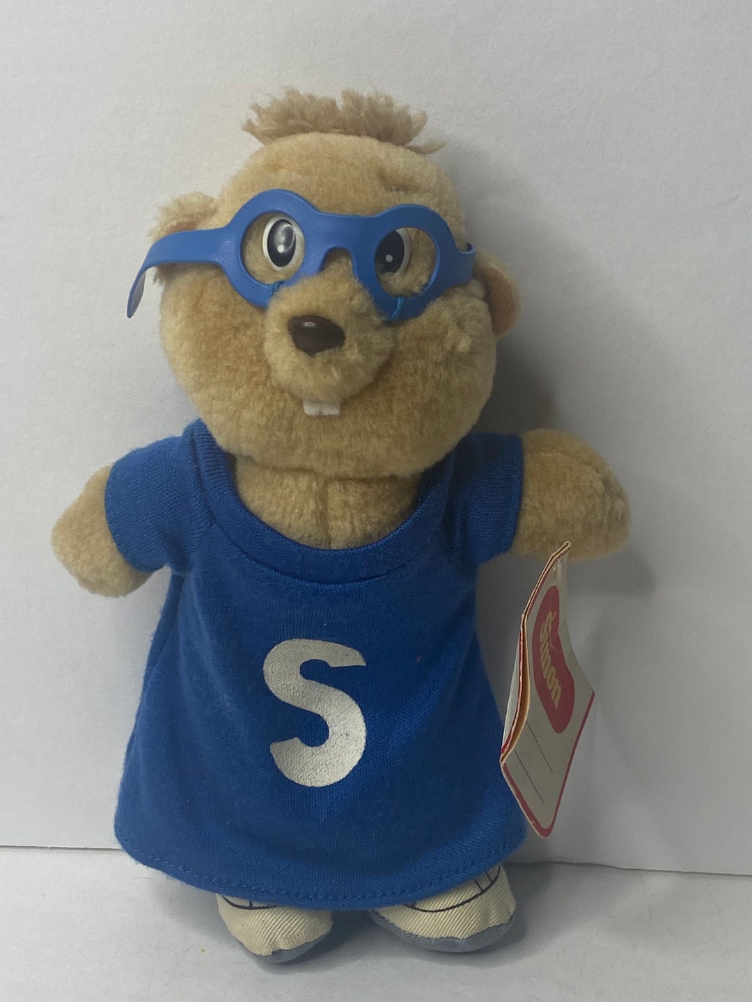 Alvin and the Chipmunks Simon Plush Doll W/ Tags 8.5" Tall 1987 Stuffed ...