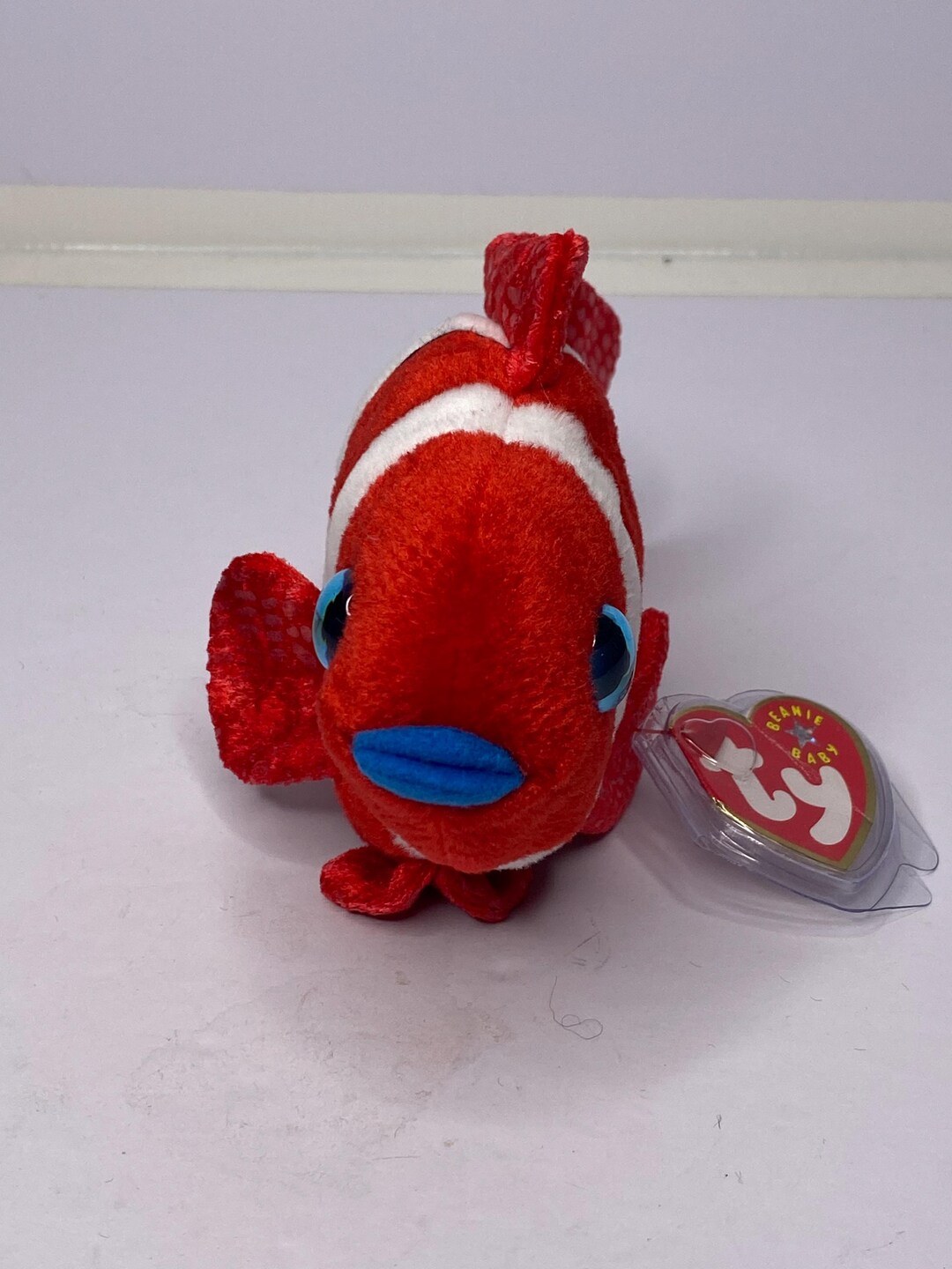 Ty Jester the Clownfish Beanie Babies Plush Clown Fish W/ Tags 8" Long ...