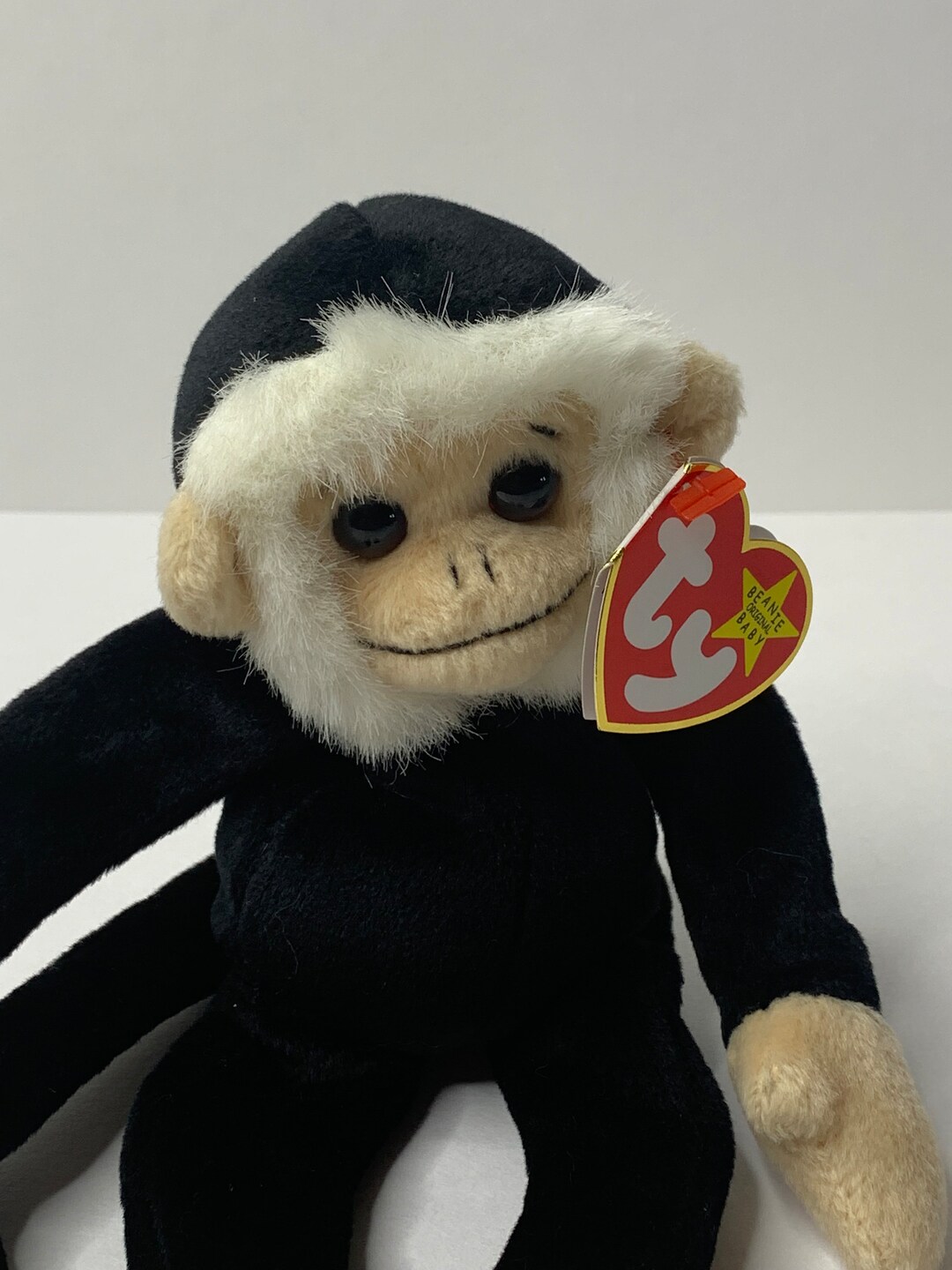 Ty Beanie Babies Plush Spider Monkey mooch W/ Tags 10 Tall Sitting 1999 ...