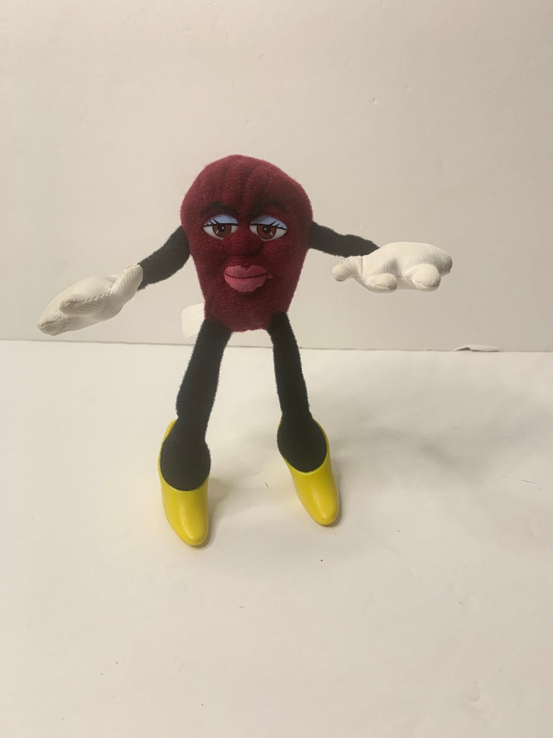 Applause California Raisin Plush Poseable Arms and Legs 5" Tall 1985 ...