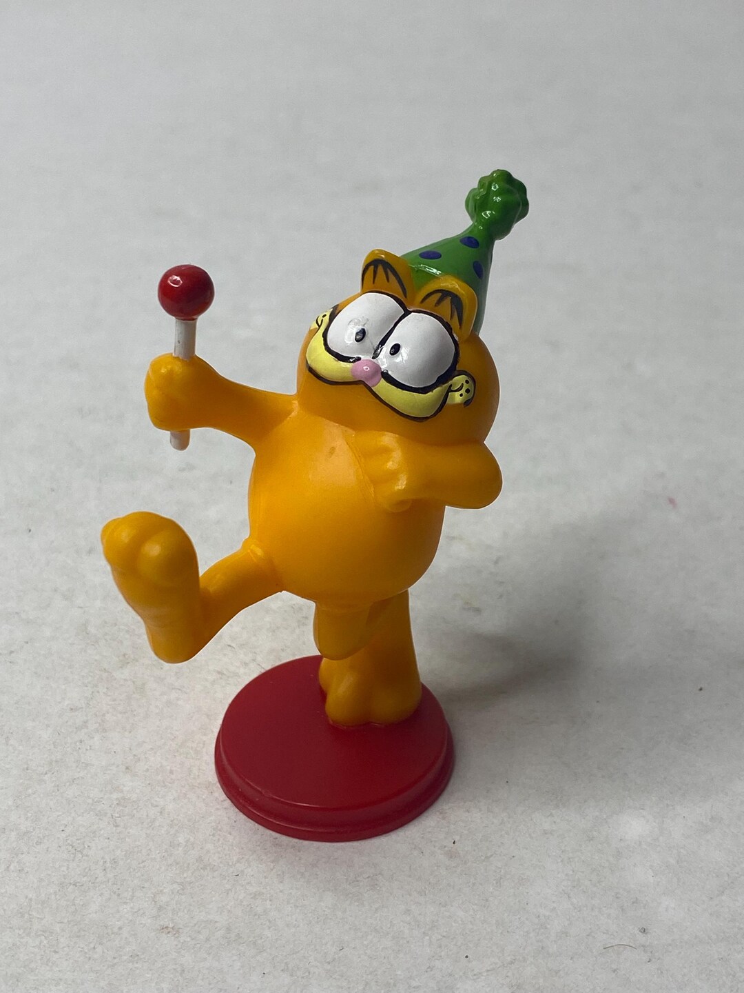 Garfield Marching Figurine Cake Topper 3" Tall Vintage - Etsy