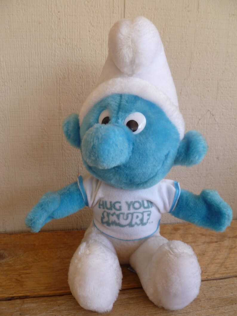 Plush Smurf Hug Your Smurf 1979 Peyco - Etsy