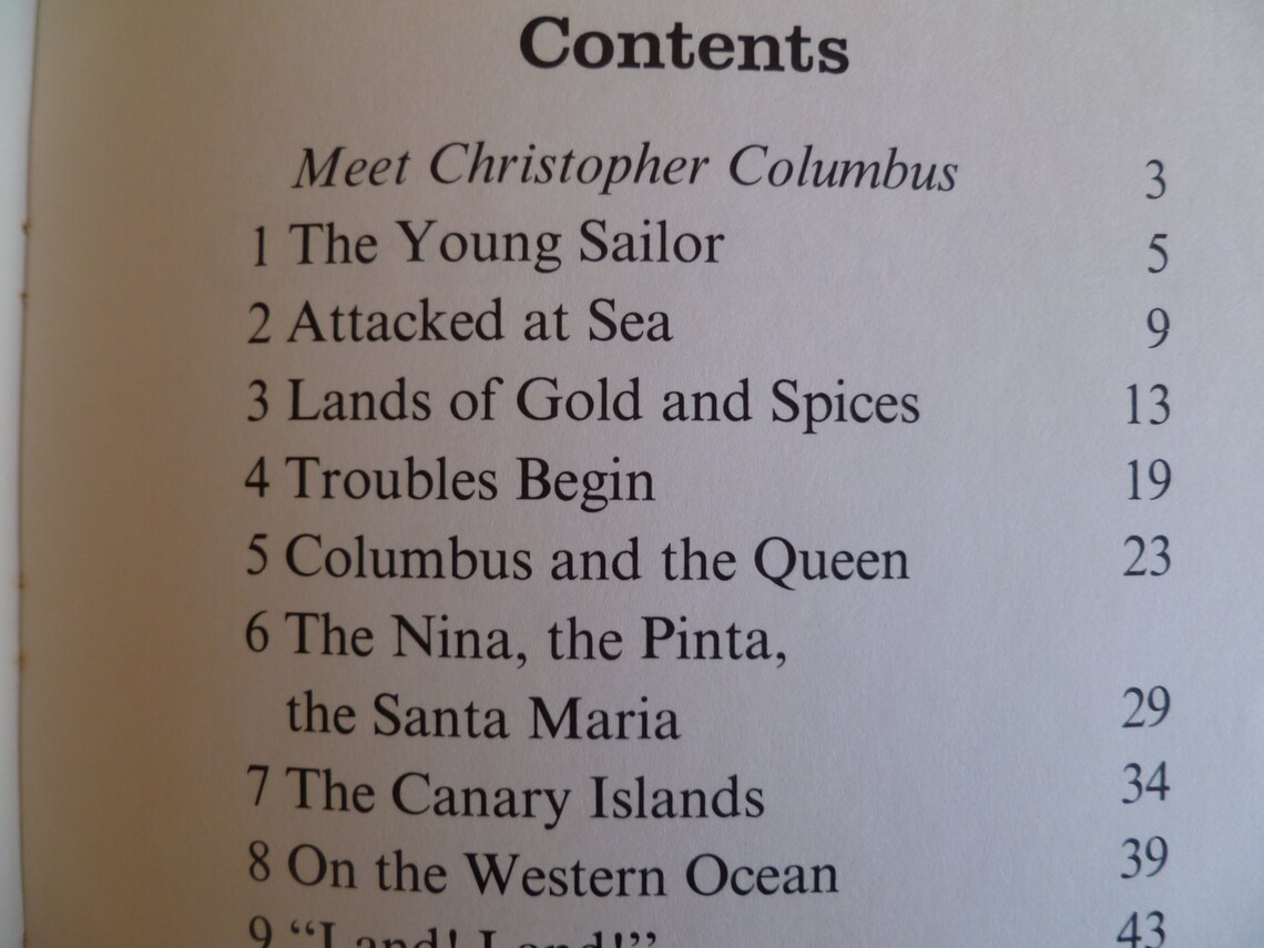 Meet Christopher Columbus Vintage Childrens Book 1968 | Etsy