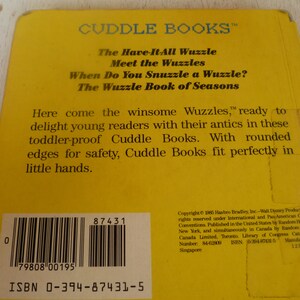 Disney Hasbro the Have It All Wuzzle Book 1985 - Etsy