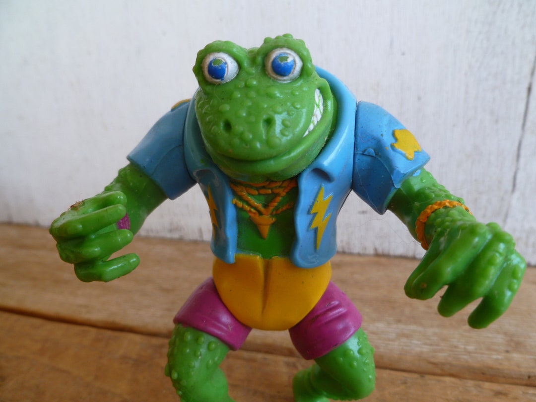 Teenage Mutant Ninja Turtle Frog Figurine "genghis" Action Figure 1989 ...