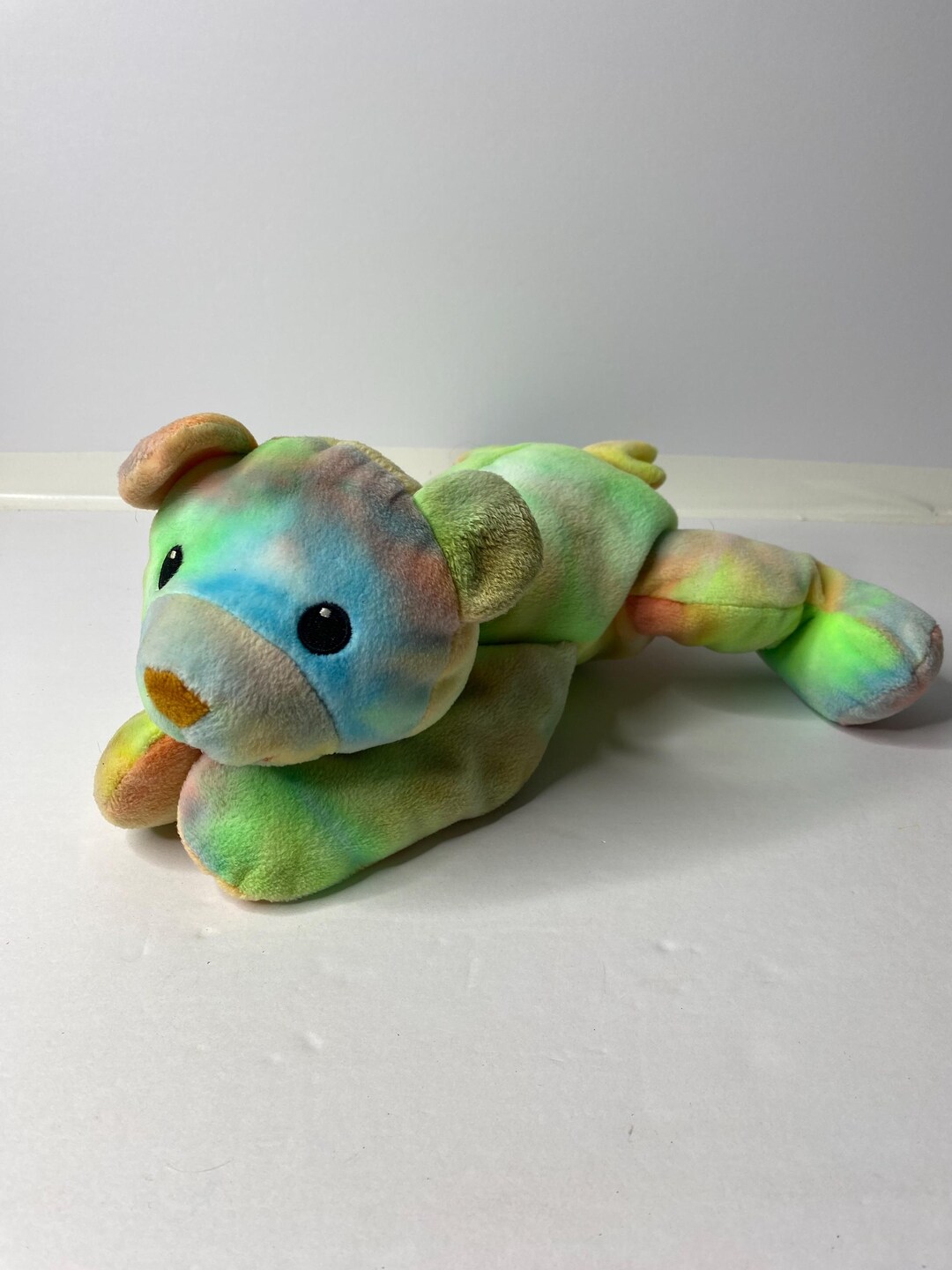 Ty Sherbet the Tie Dye Bear Pillow Pals Beanie Babies Teddy Bear 14 ...